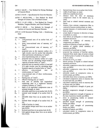 Masonry buildingcode1 3-02 aci 530-asce 5-tms 402-95 | PDF