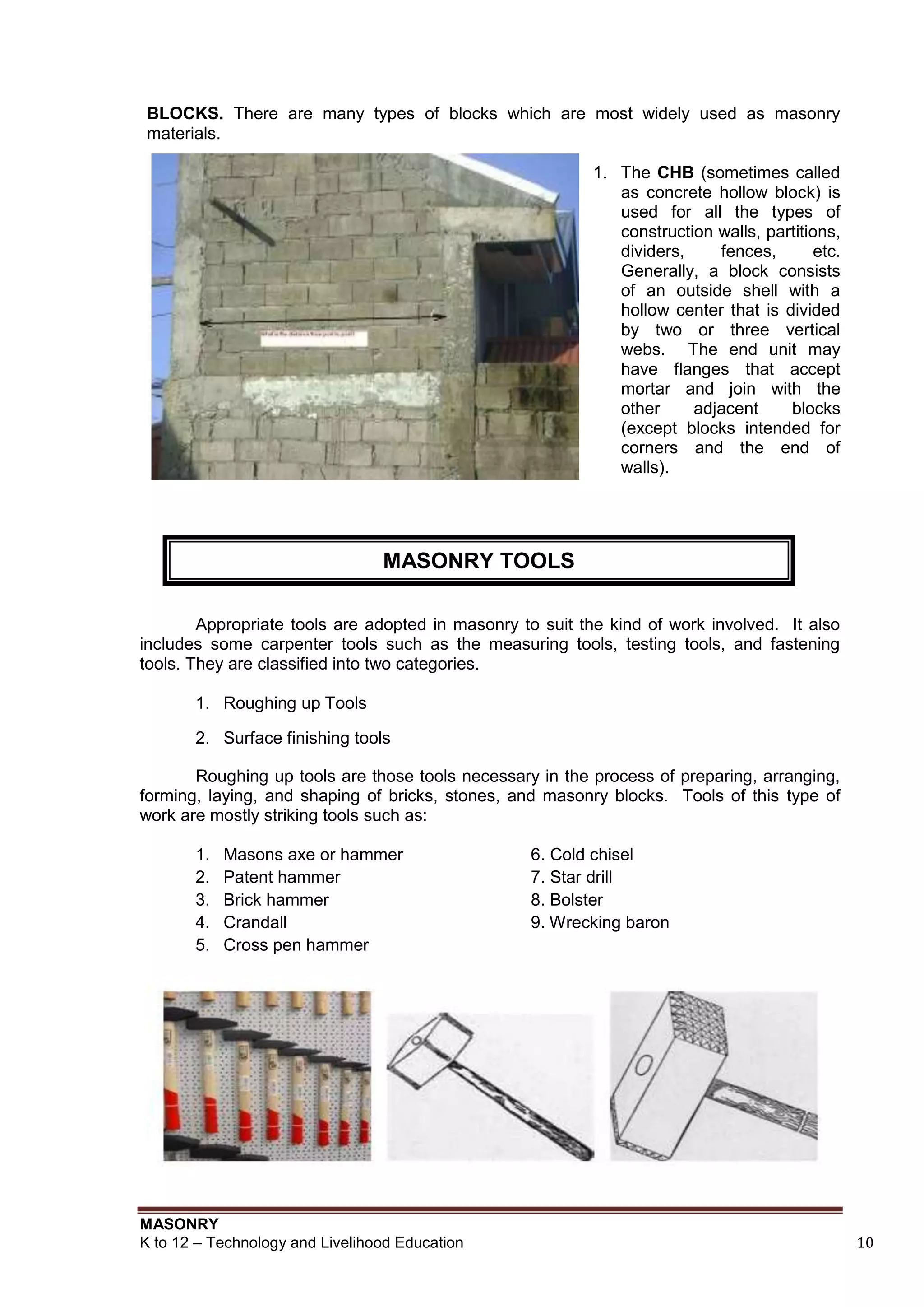 Masonry learning module | PDF