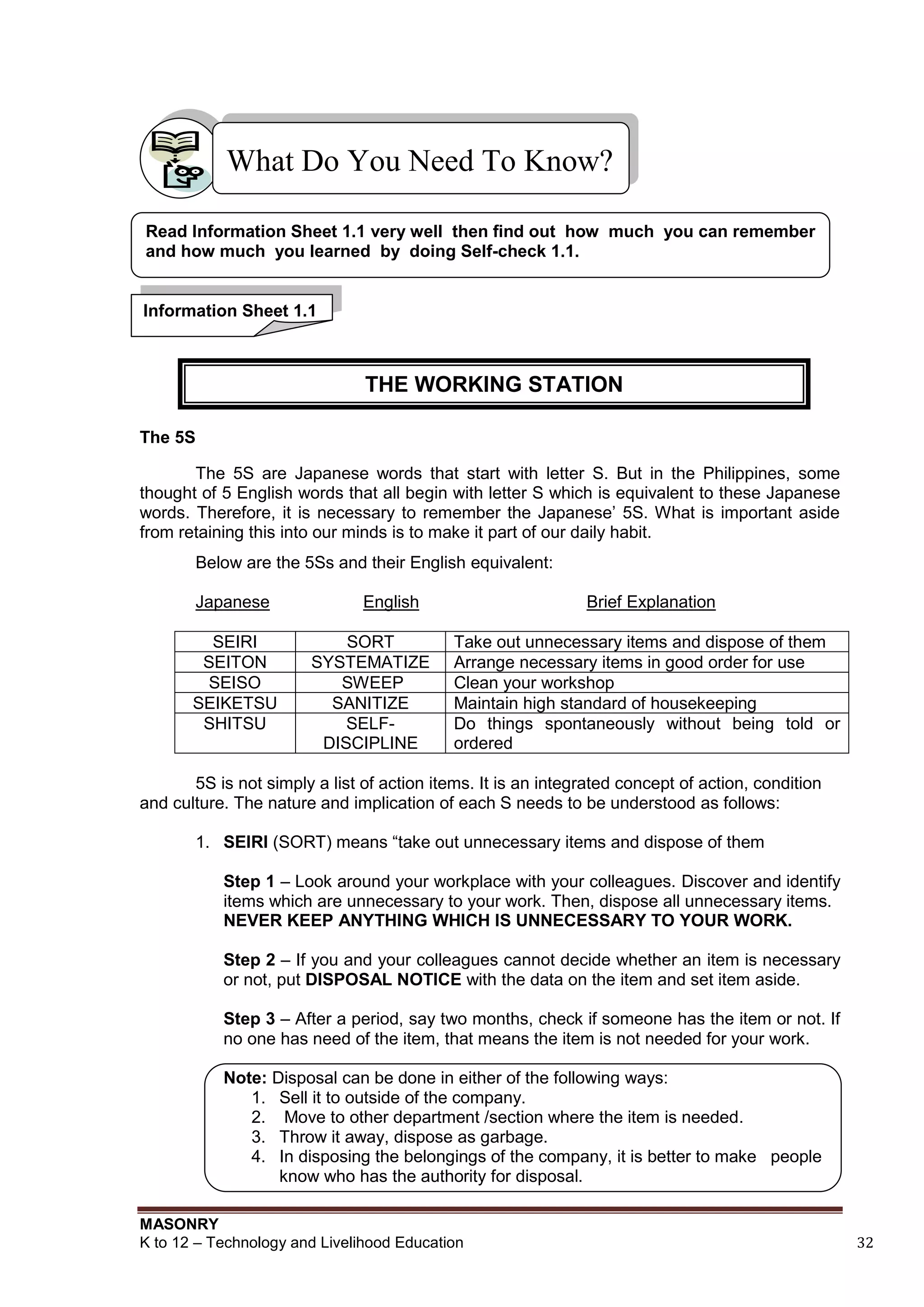 Masonry learning module | PDF | Secondary Education | Education