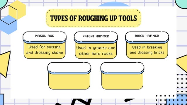 MASONRY MATERIALS, TOOLS, AND EQUIPMENTS | PDF