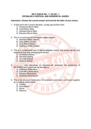 MASONRY NC II - CBLM | PDF