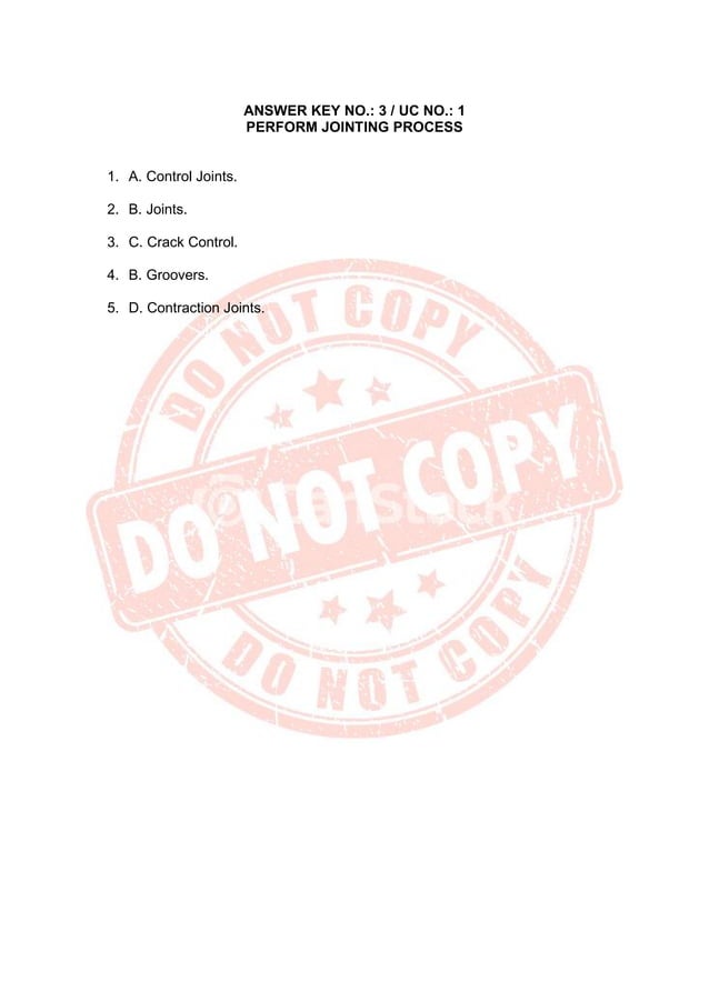 MASONRY NC II - CBLM | PDF