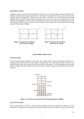 Masonry structures confined with concrete beams an dcolumns | PDF