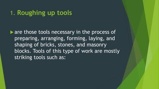 MASONRY TOOLS lesson2.pptx