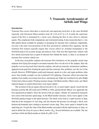 [Mason] transonic aerodynamics of airfoils and wings | PDF