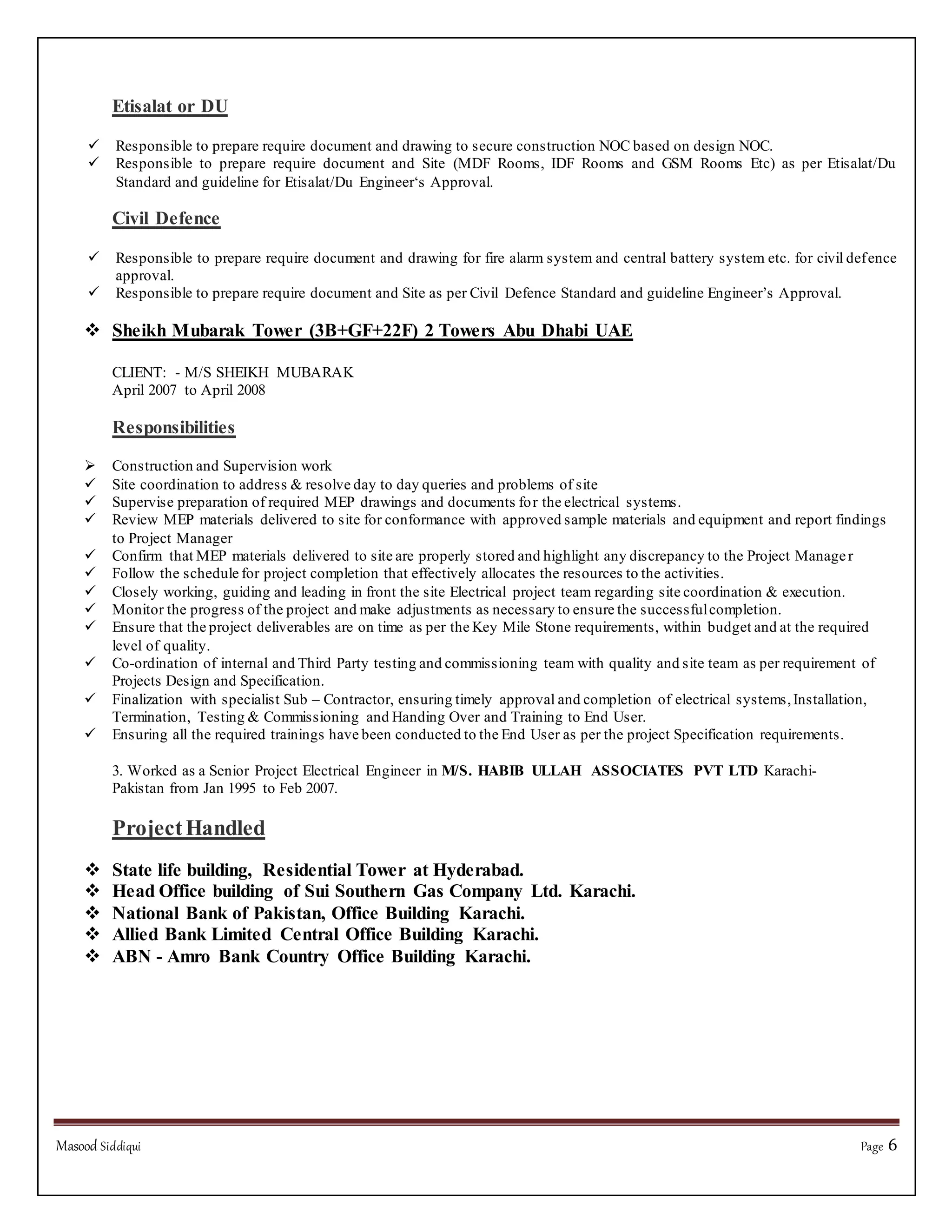 Masood cv | PDF