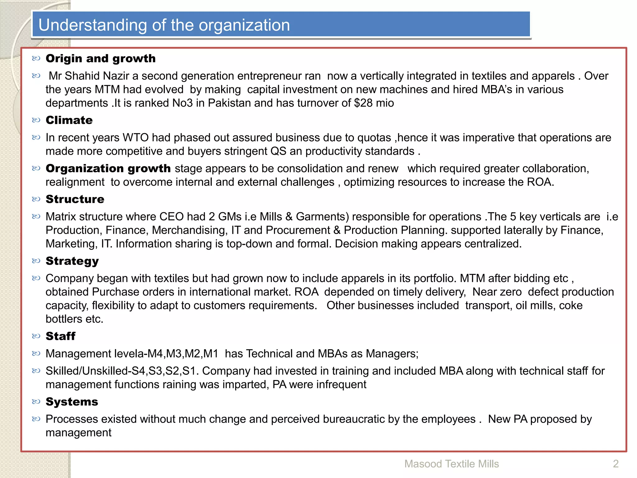 Masood textiles hr pesrective | PDF