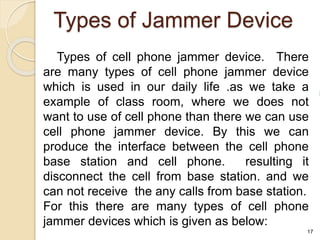 MOBILE SIGNAL JAMMER | PPTX