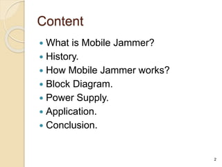 MOBILE SIGNAL JAMMER | PPTX