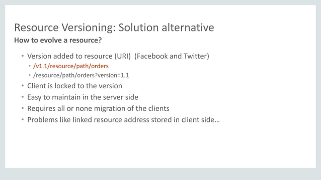 Real world RESTful service development problems and solutions | PPT