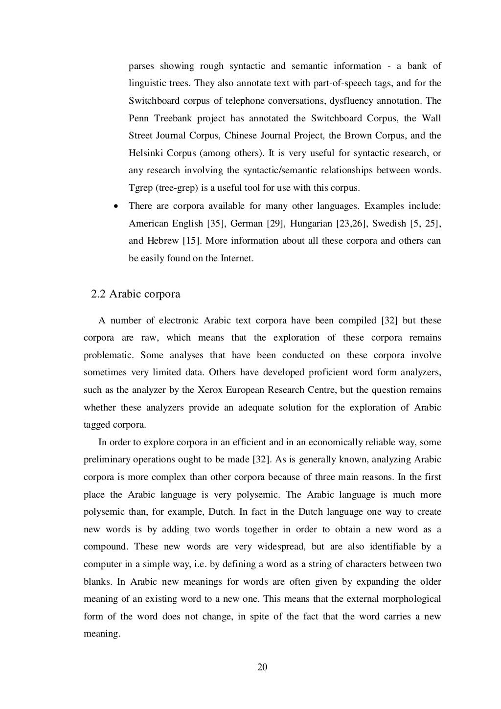 part of speech tagger for ARABIC TEXT