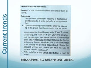 Special Education: Self-monitoring | PPTX