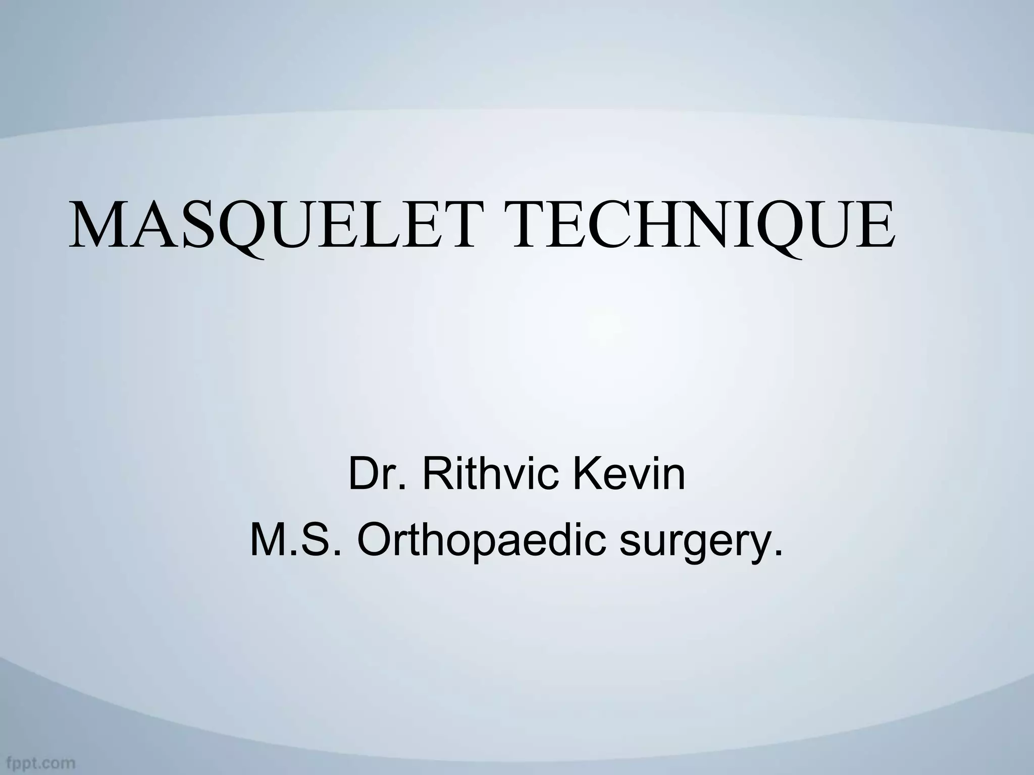 Masquelet technique for management of large bone defects. | PPTX ...