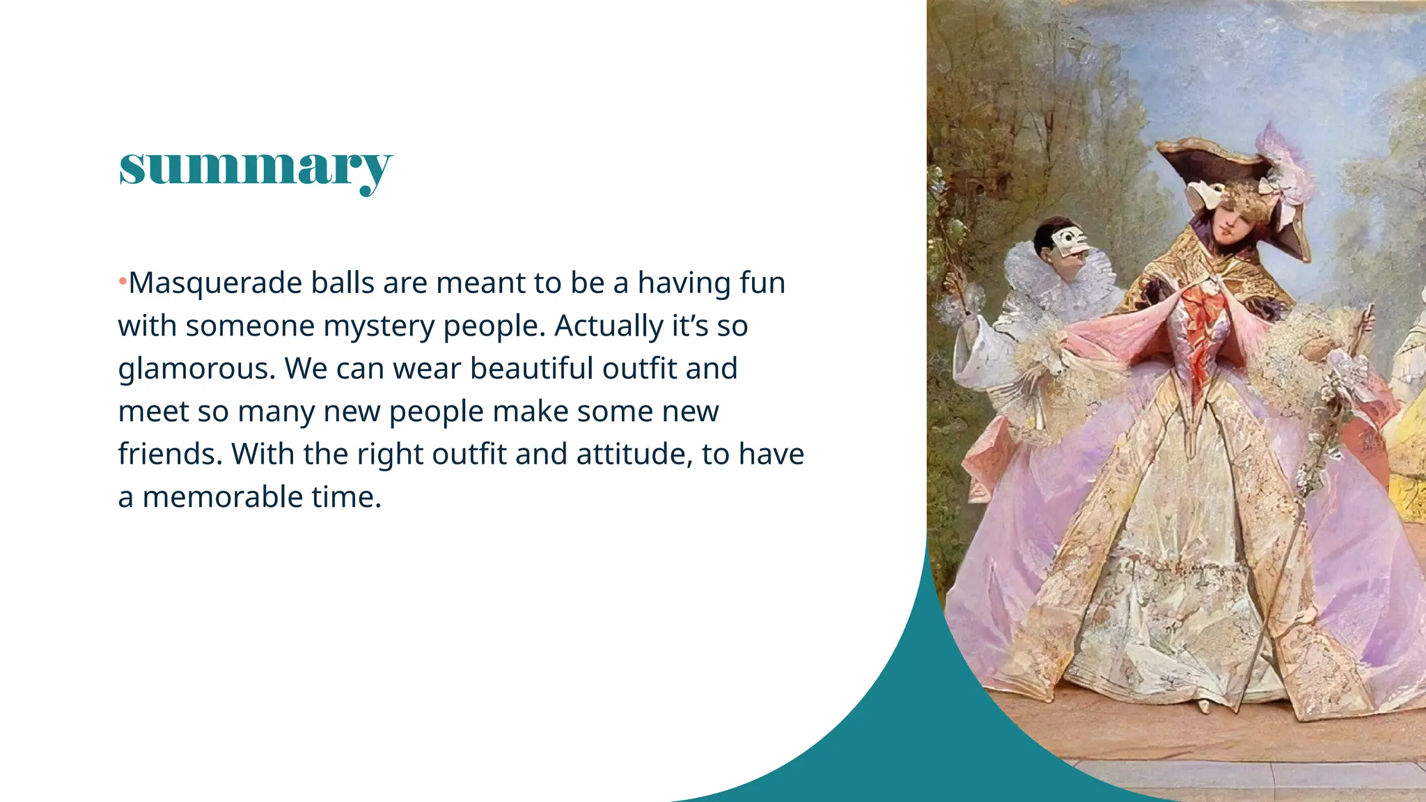 Masquerade Ball.pptx culture exchange study | PPT