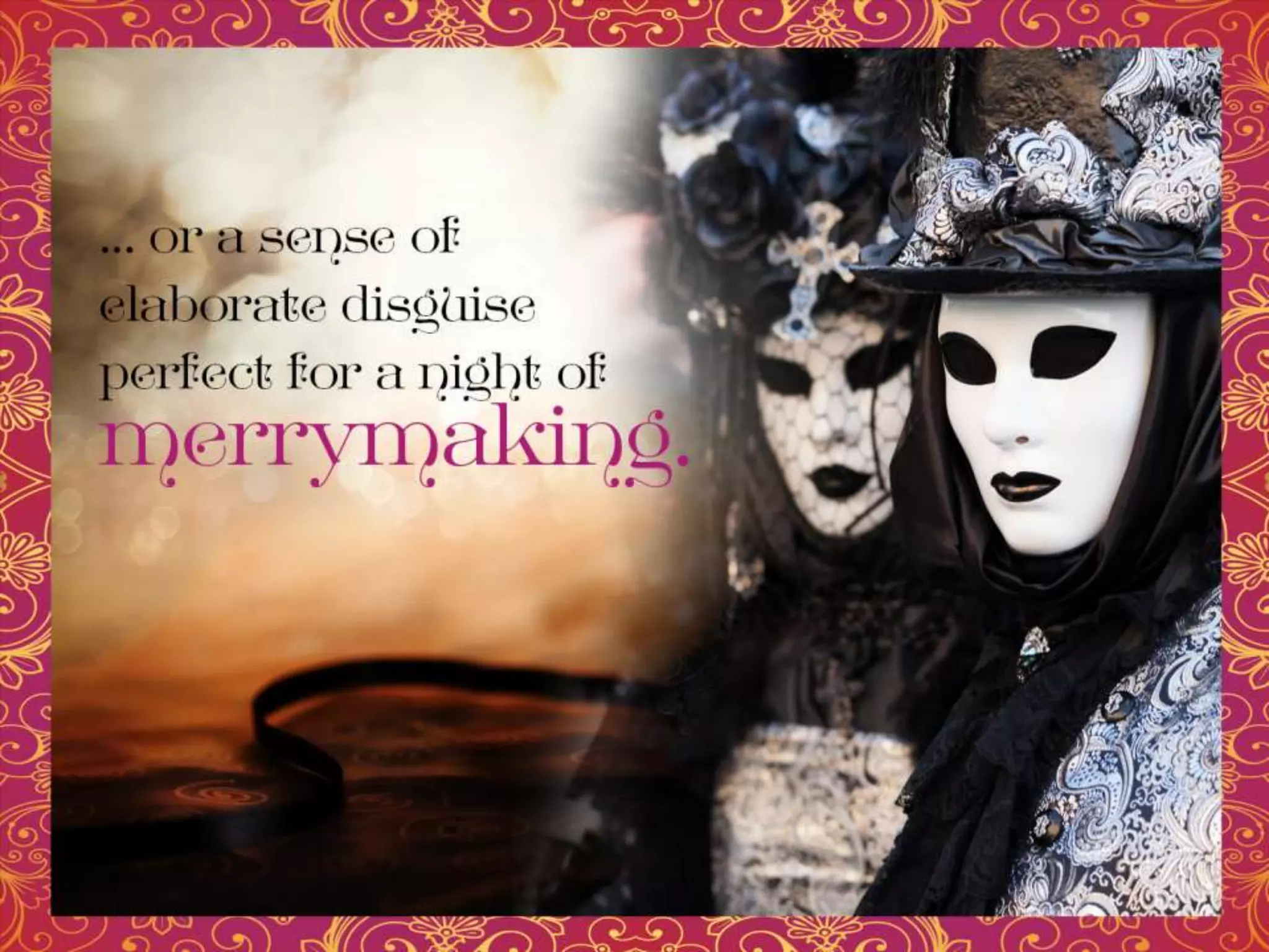 Masquerade slideshow | PPTX