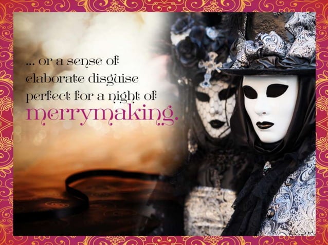 Masquerade slideshow | PPTX