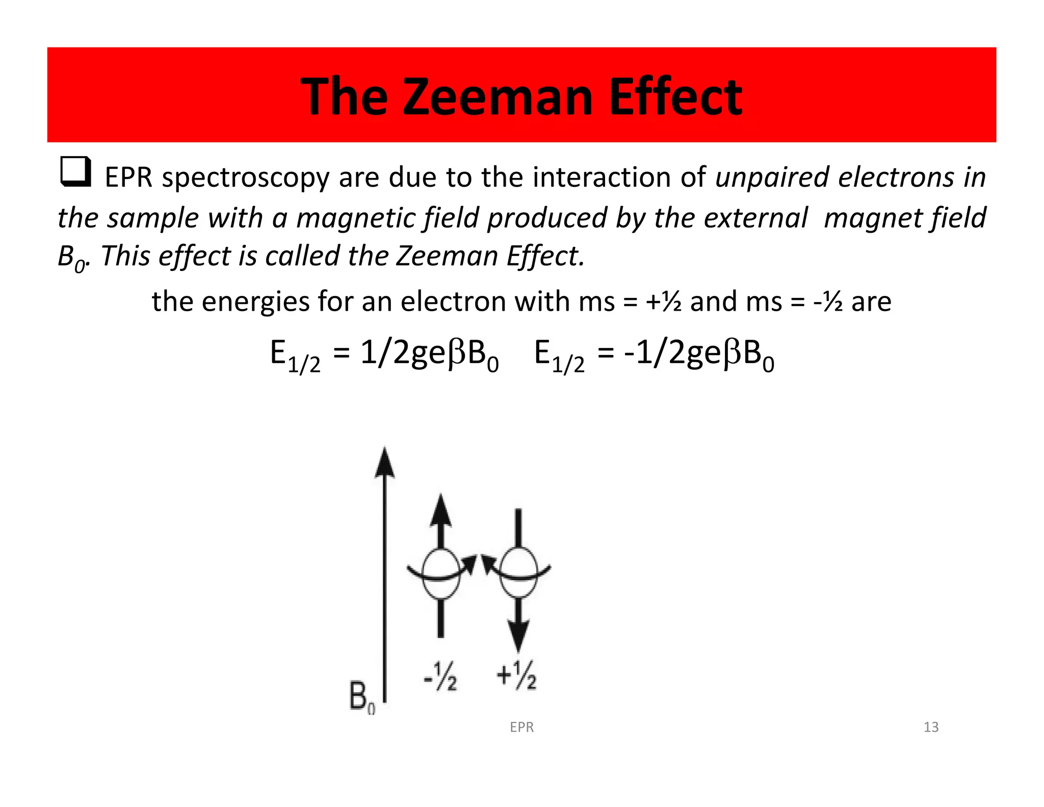 EPR spectroscopy. | PDF