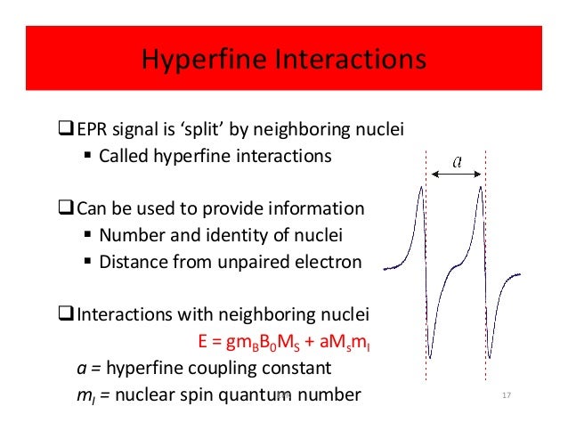 EPR spectroscopy.