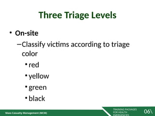Mass Casualty Triage power point presentation | PPT
