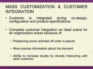 MASS CUSTOMIZATION | PPT