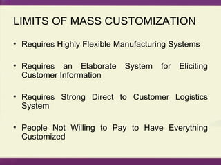 MASS CUSTOMIZATION | PPT