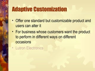 Mass Customization | PPT