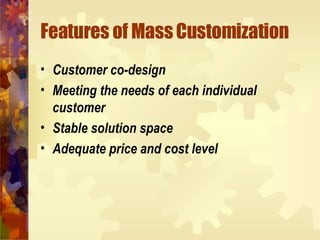 Mass Customization | PPT