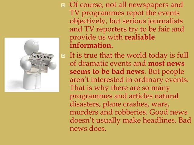 Mass media-reading-comprehension-exercises 43804 | PPT