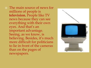 Mass media-reading-comprehension-exercises 43804 | PPT