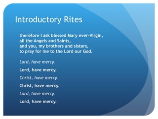 Mass PowerPoint presentation guide to the people | PPT