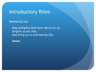 Mass PowerPoint presentation guide to the people | PPT