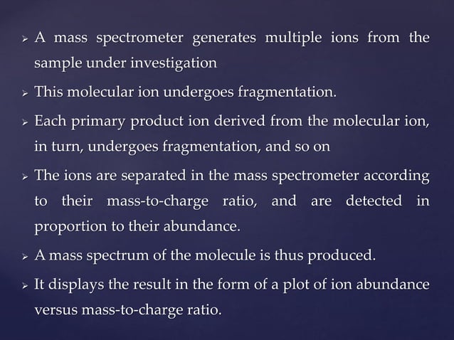 Mass Spectrometry | PPT