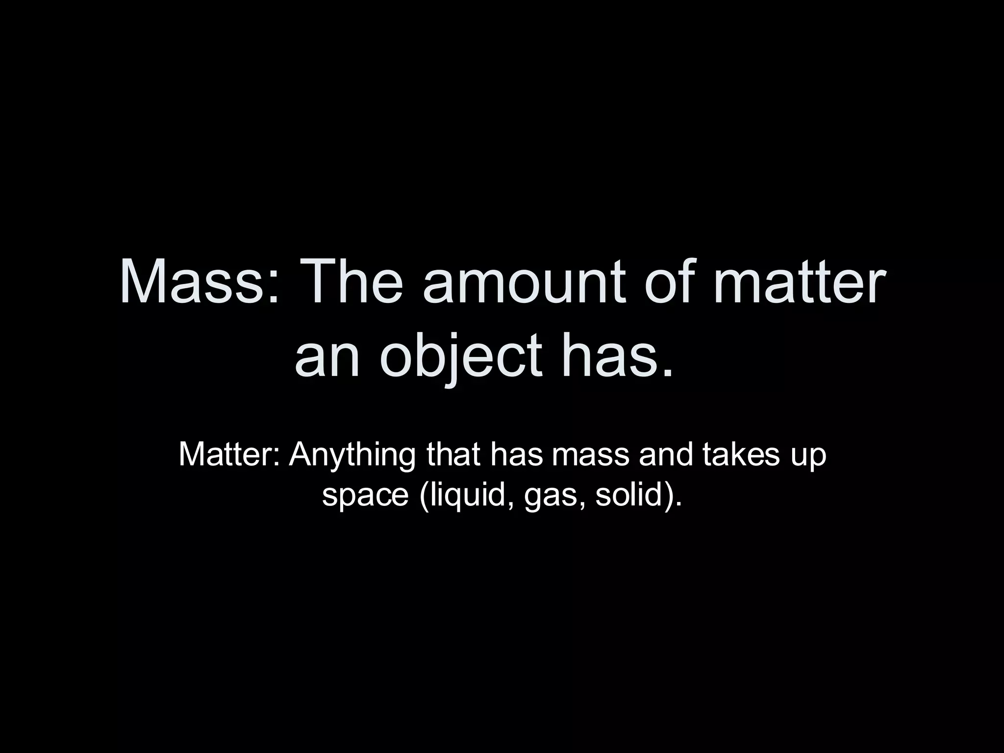 mass, volume, weight and density | PPT