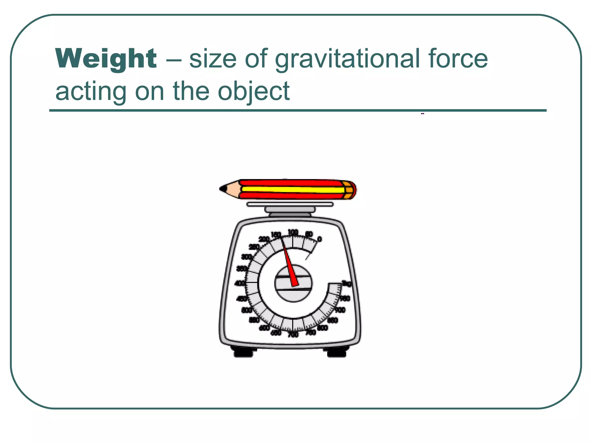 Mass Vs Weight 4 | PPT
