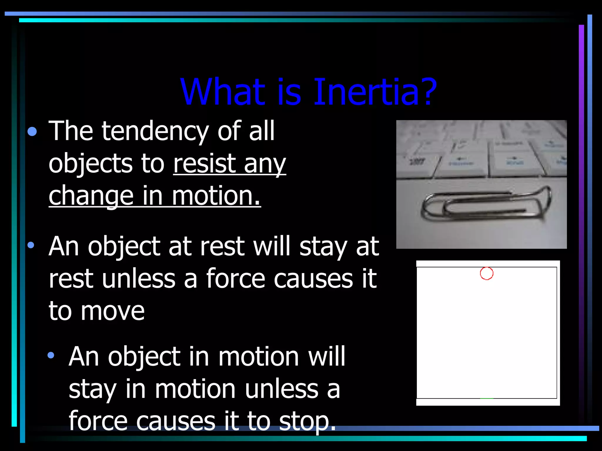 Mass vs. Weight & Inertia | PPT | Physics | Science