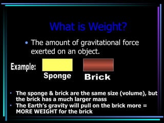 Mass vs. Weight & Inertia | PPT | Physics | Science