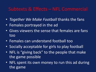 Mass 11 presentation - NFL & Female Viewership | PPTX
