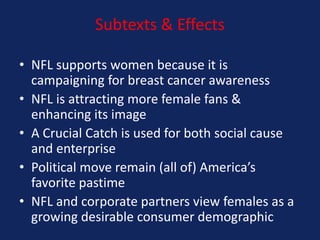 Mass 11 presentation - NFL & Female Viewership | PPTX