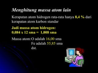Massa atom dan reakasi kimia | PPT