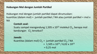 Massa atom jumlah partikel dan mol | PPTX