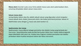 Massa atom jumlah partikel dan mol | PPT