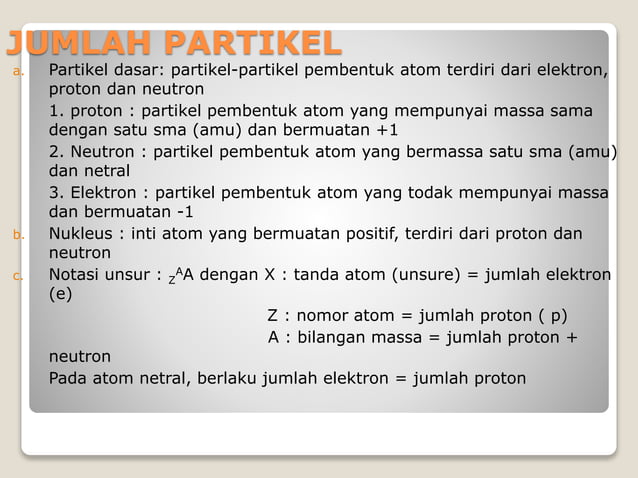 Massa atom, jumlah partikel, dan mol | PPTX