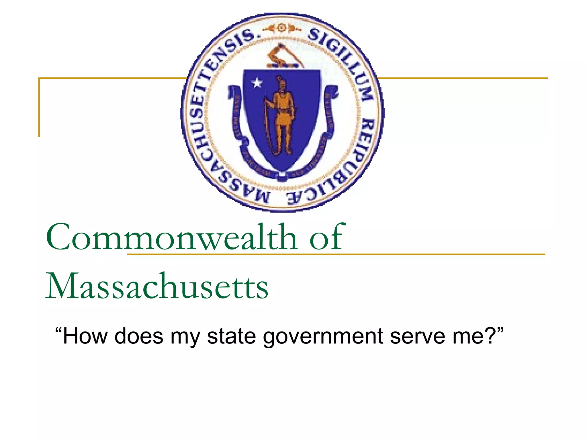 Massachusetts government | PPT