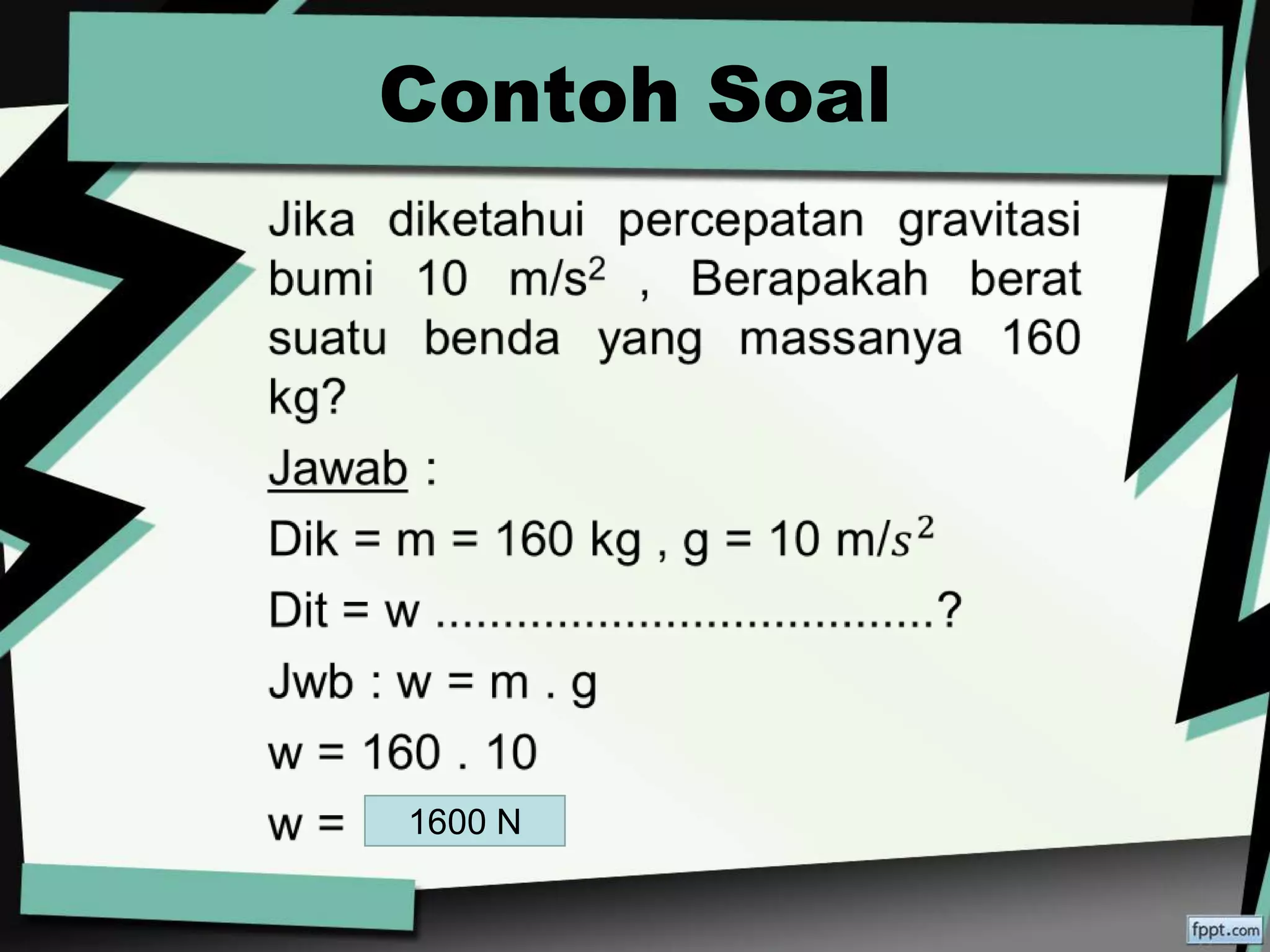 Massa dan berat benda | PPT