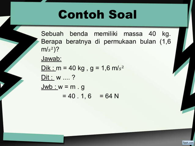 Massa dan berat benda | PPT