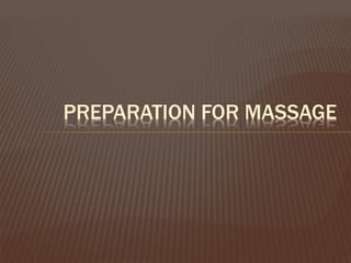 Massage | PPTX
