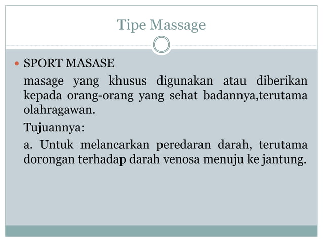 Massage | PPTX