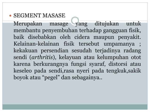 Massage | PPTX