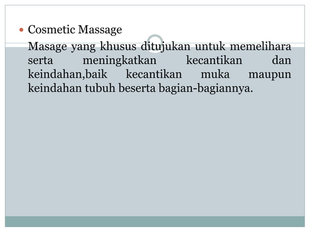 Massage | PPTX