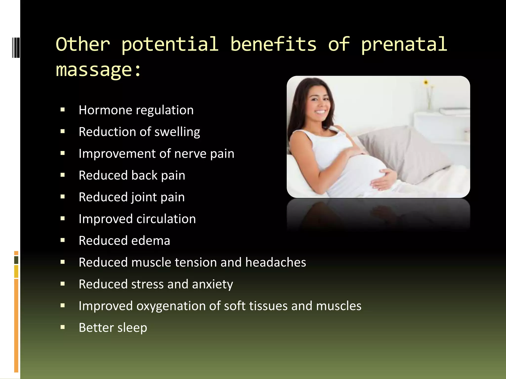 Massage and pregnancy – prenatal massage | PPTX